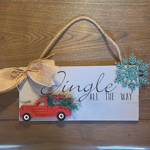 Wall Decor | Jingle All The Way Handmade Christmas Sign | Poshmark